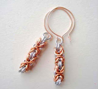 How to Make Easy Chain Maille Earrings Tutorials / The Beading Gem