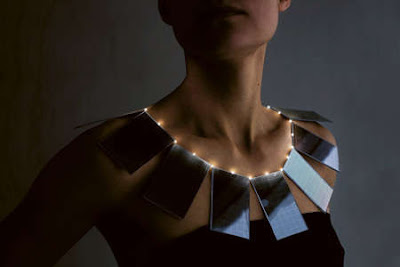Solar Panel Necklace - Renewable Energy Jewelry / The Beading Gem