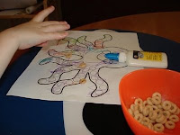 Painting Pink Pajamas: Artwork with Cheerios