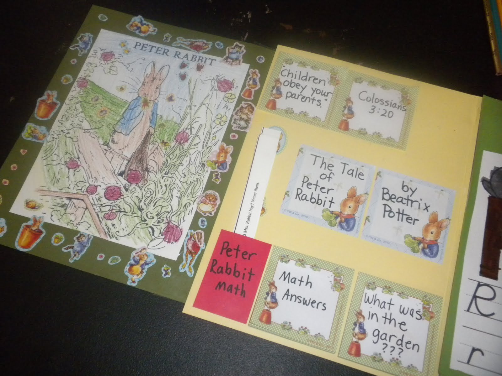 the Story of My World: Rabbit Lapbook