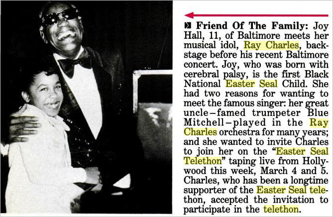 Ray Charles Video Museum: Ray Charles Is In Town - Chronology 1986