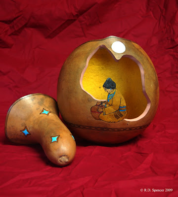 Eaglesbrother's Gourds and Art: New Gourd Art #107