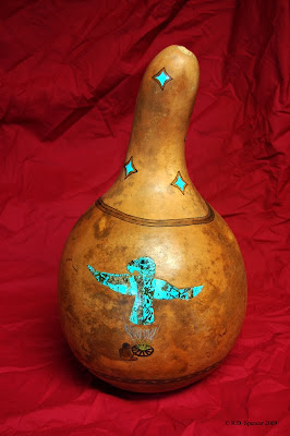 Eaglesbrother's Gourds and Art: New Gourd Art #107