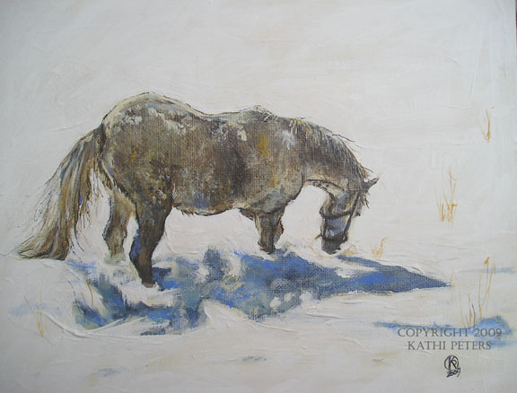 Horse art, Equine art, for sale.: New Painting Done In The Spring