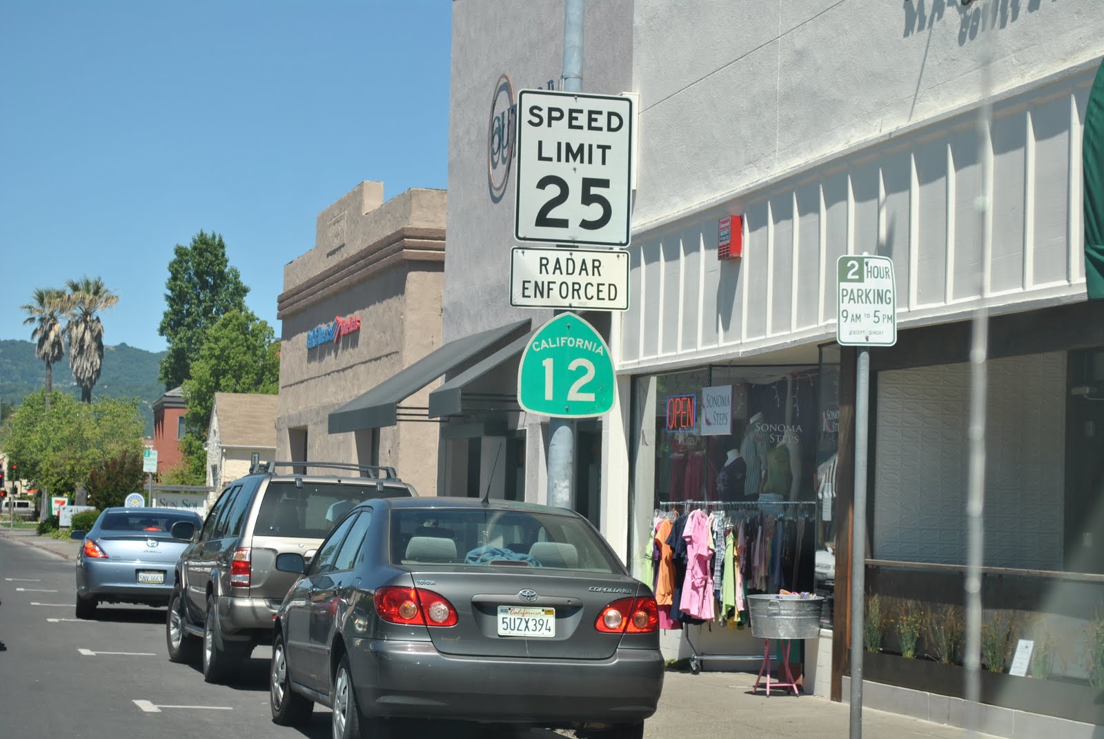 The T family travels: J's Road Sign Mania - California