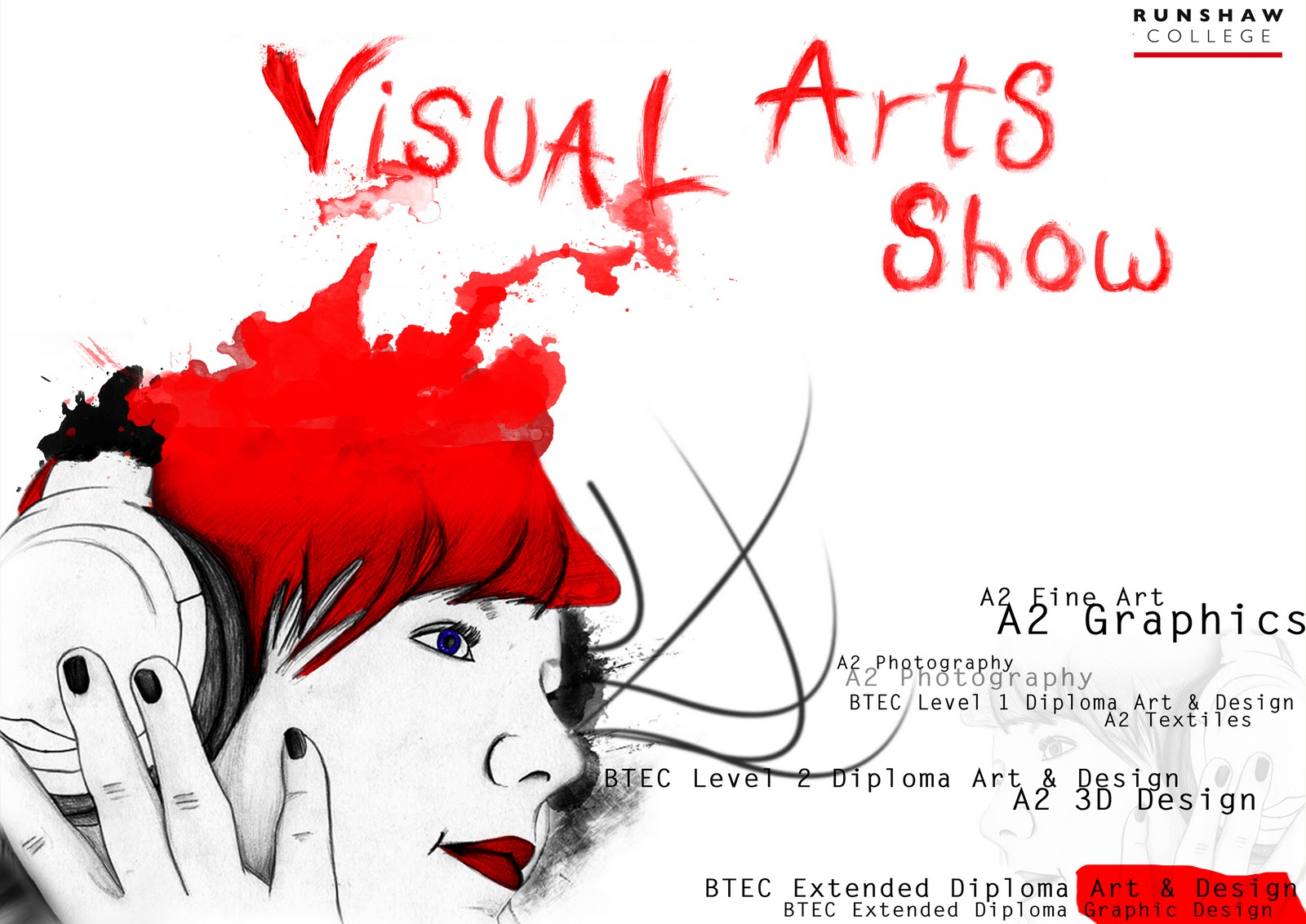 Online Portfolio: Visual Arts Poster