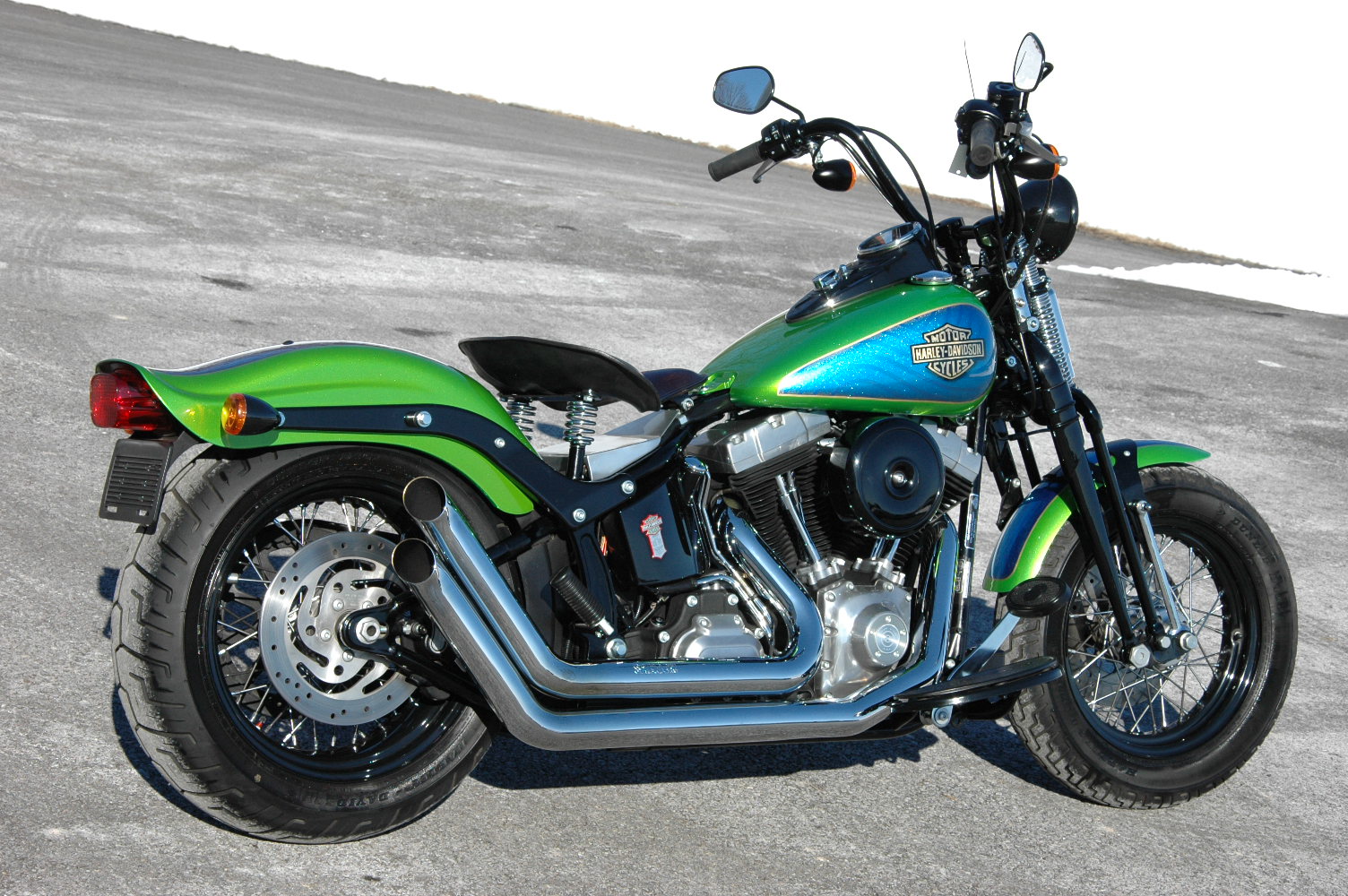 biker excalibur II: 2008 Harley-Davidson Softail CROSS BONES Springer