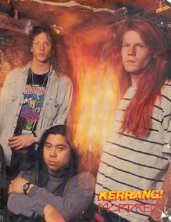 MORDRED - THE BAND: Mordred Kerrang! Poster 1991