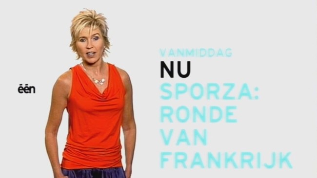 VRT één Omroepsters: VRT omroepster Andrea Croonenberghs samen met ...