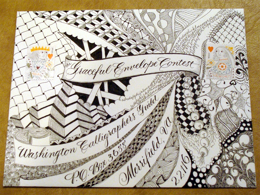 Zentangle: Graceful Envelope