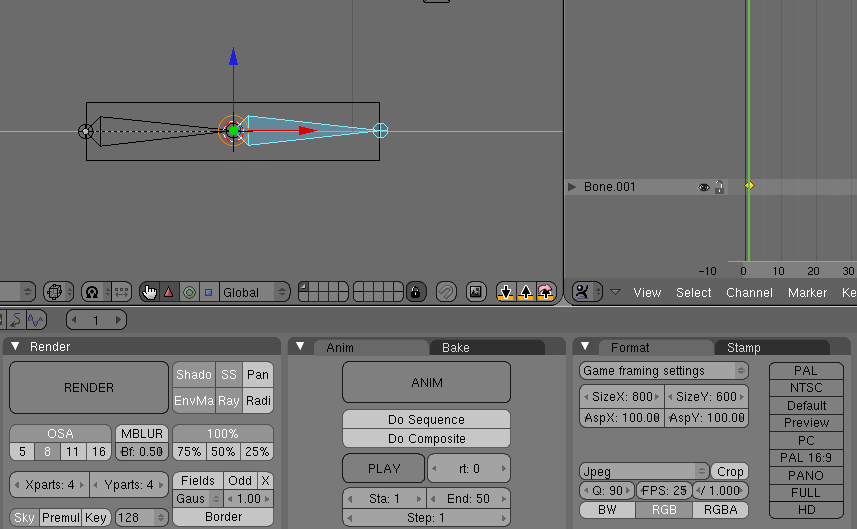 Blender Tutoriais: Tutorial Animação Bones(ossos) para BGE