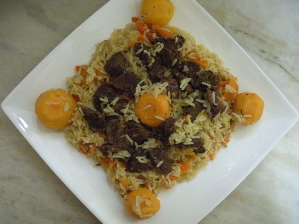 The Art of Uzbek Cuisine: Sholgomli palov (Pilaf with turnips)