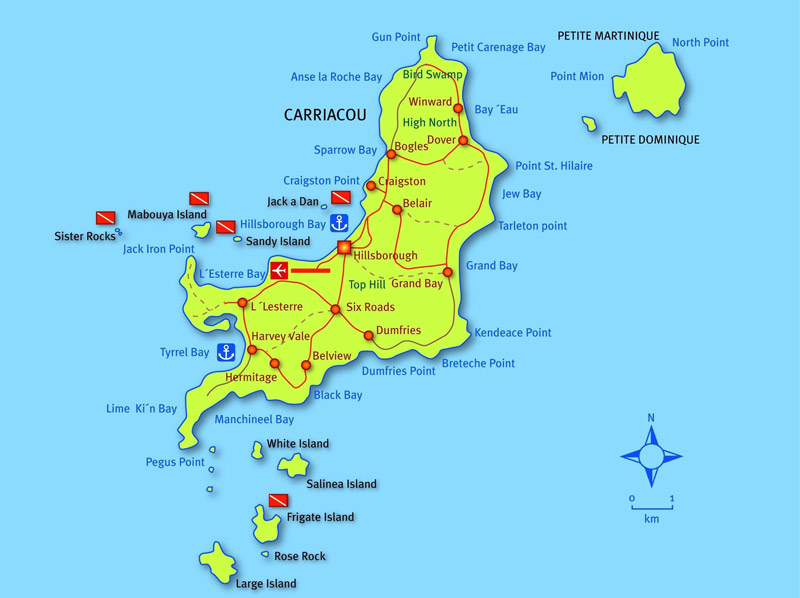 Un Tour En Mer sur "Anse Vata": Carriacou