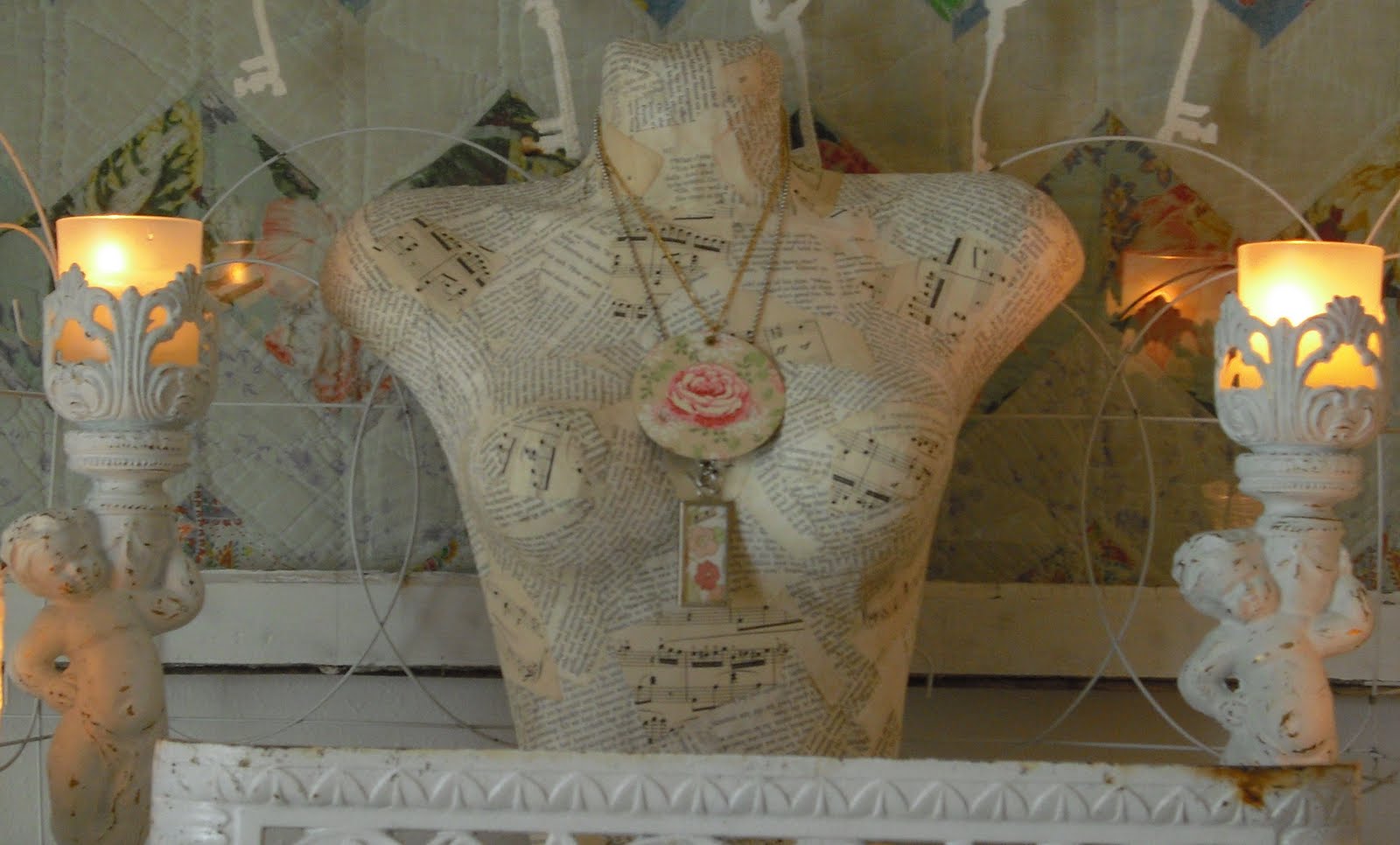 Chippy Cottage Charm: My decorated mannequin torso