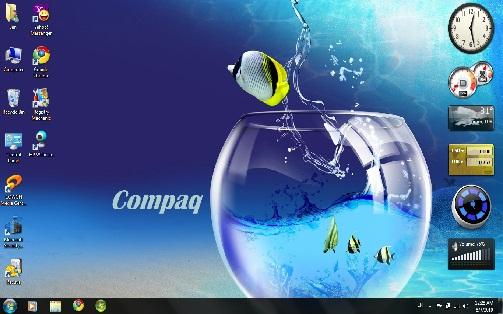 Free Windows 7 Themes Download: Hp Compaq laptop