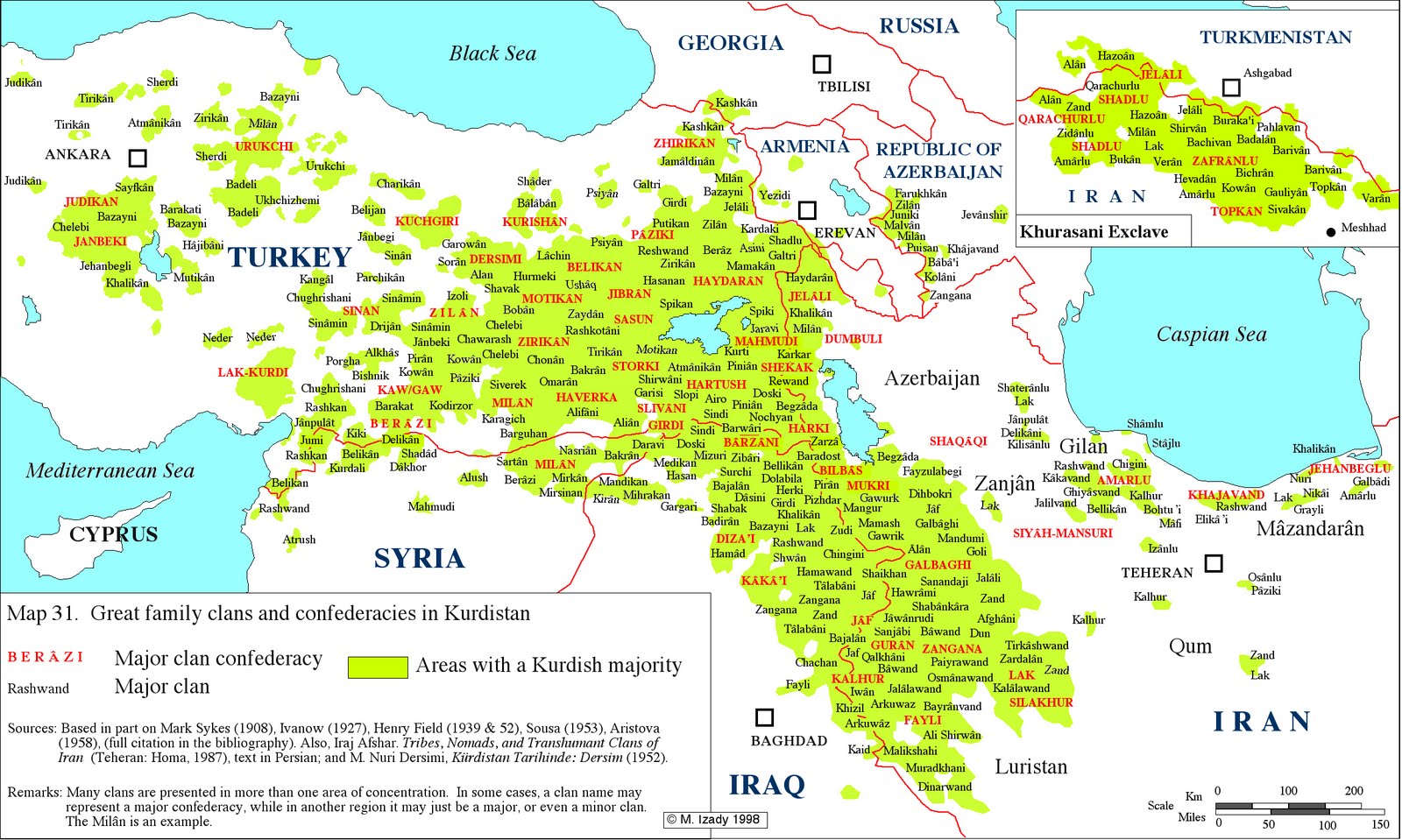 Map of Kurdish Tribes & Clans : r/FreeKurdistan