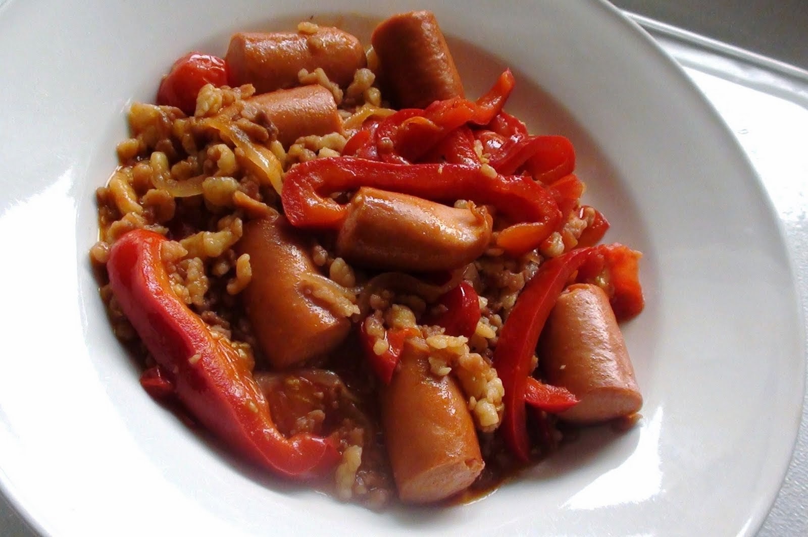 zsuzsa is in the kitchen: PEPPER STEW WITH EGG BARLEY - LECSÓS TARHONYA