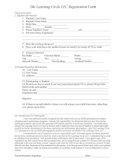 The Learning Circle LLC: Registration Form
