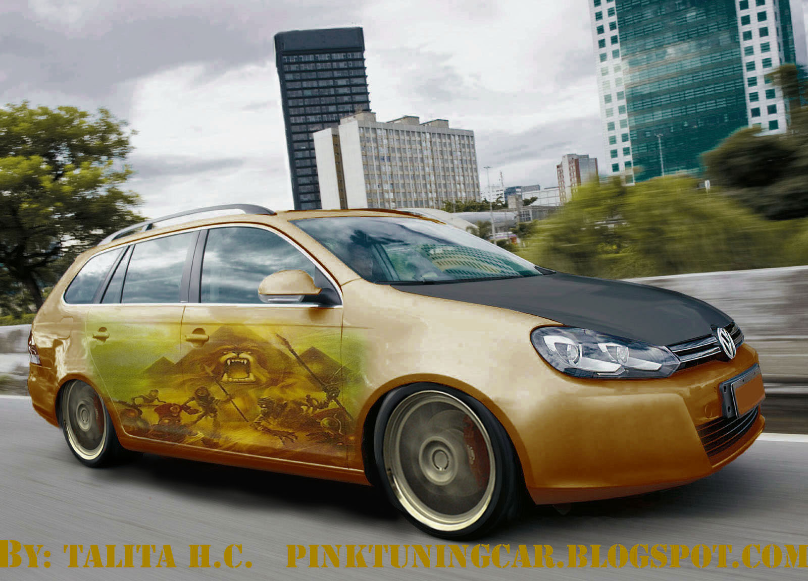 Pink Tuning Car: VW_ jetta tuning