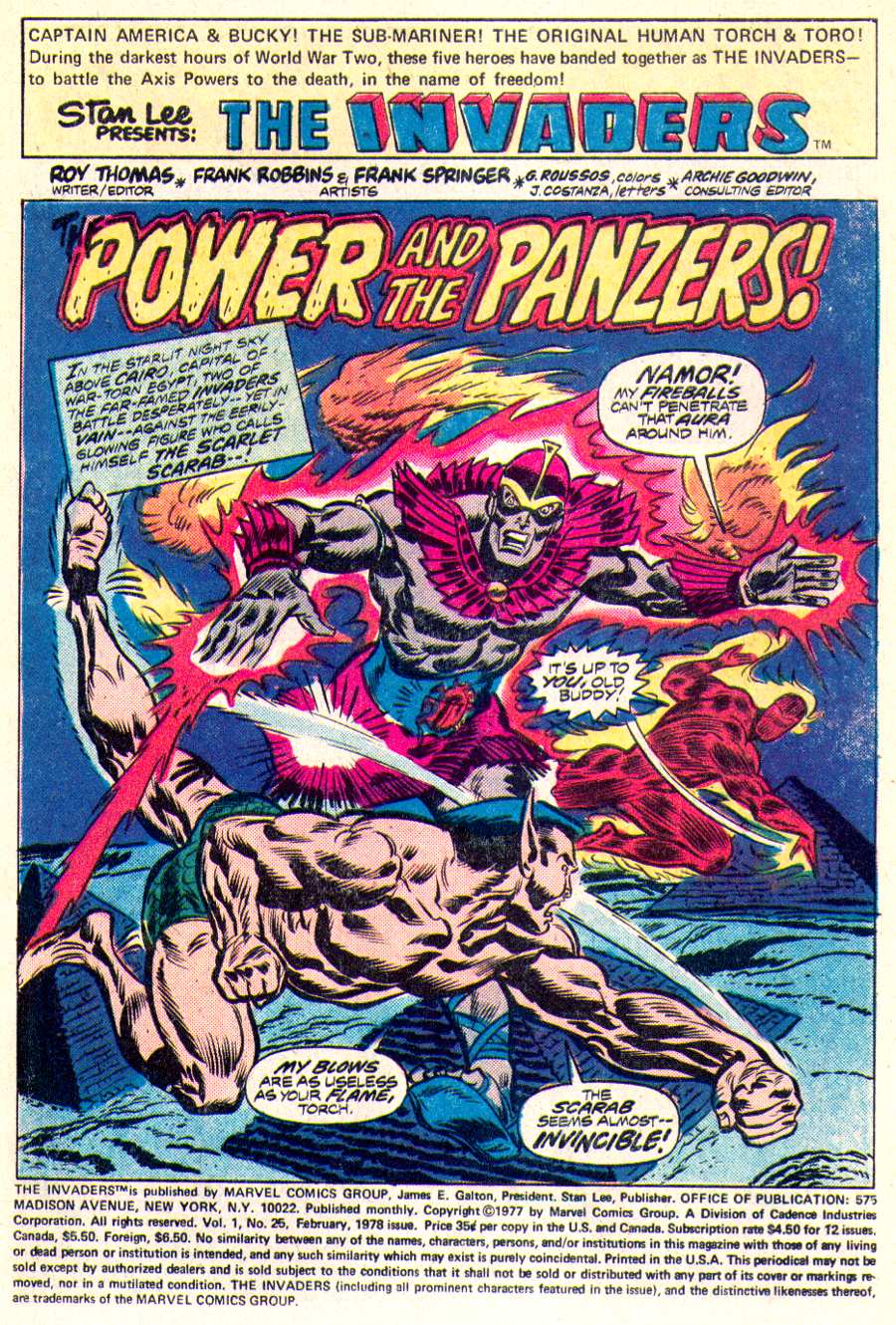 Diversions of the Groovy Kind: Making A Splash: Marvel Comics November 1977