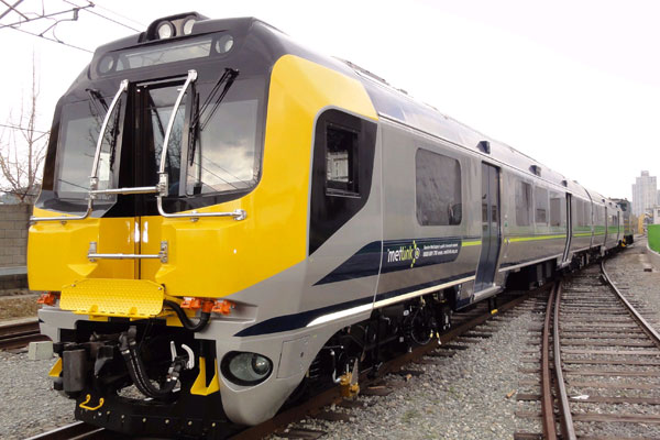 transpress nz: First Matangi EMU for Wellington rolled out