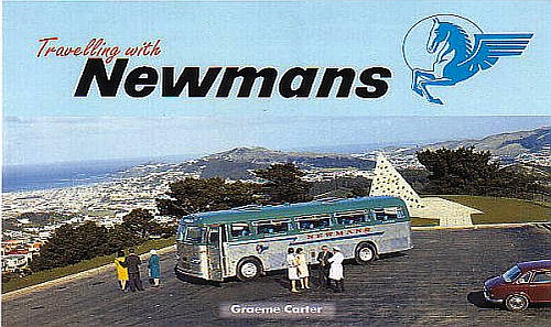 transpress nz: model of Newmans Coach Lines 1954 Ansair Flxible Clipper