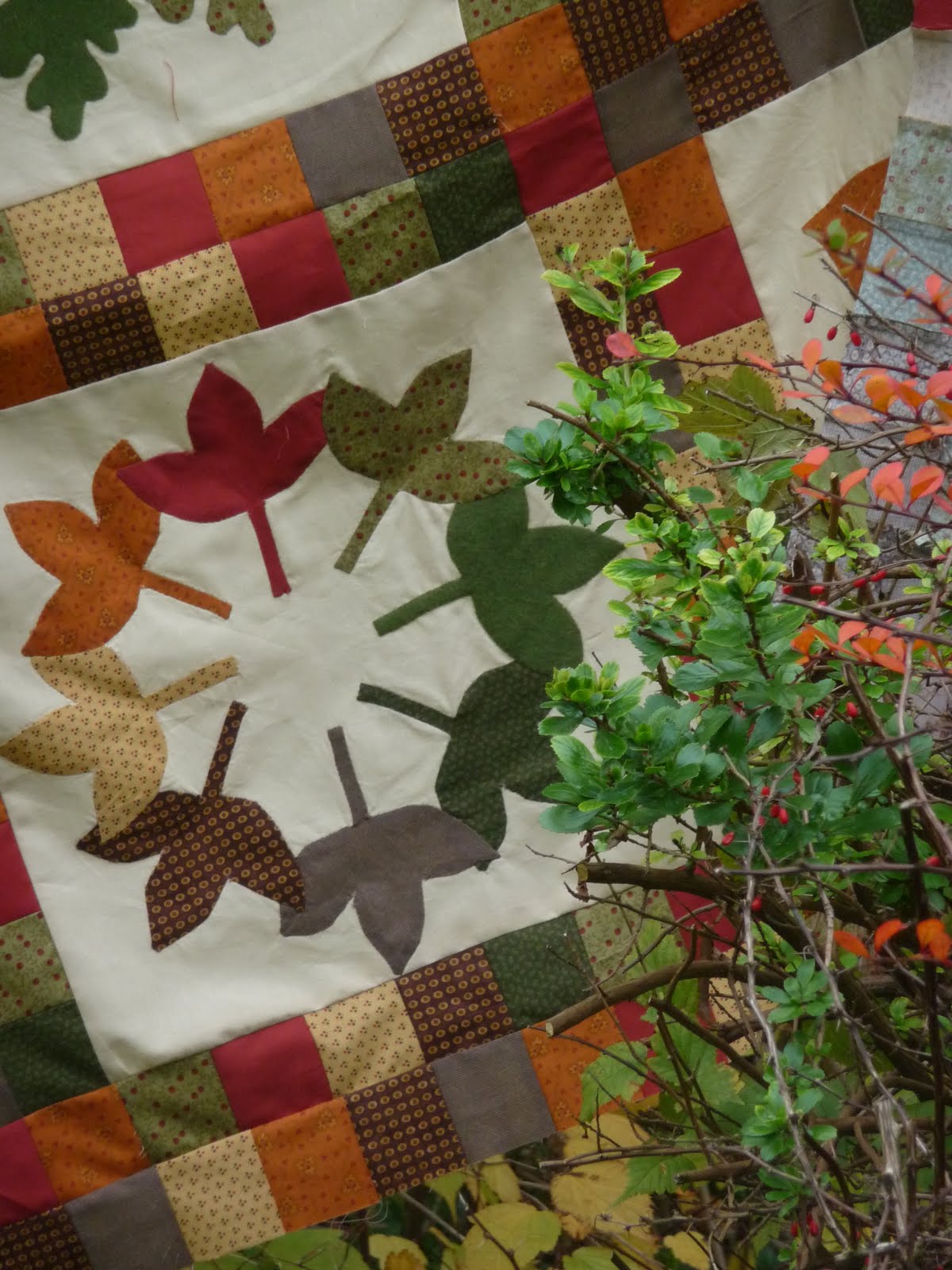 Make Do & Mend Quilts: Autumn Leaves Quilt Blowing in the Wind