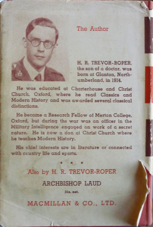 Existential Ennui: Lewes Book Bargain (Hunt): The Last Days of Hitler ...