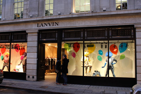 Isaac Likes Diary: The Lanvin window display on Savile Row