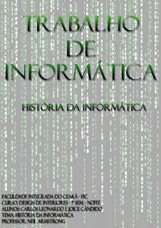 STUDENT OF DESIGN: capa do trabalho de informática