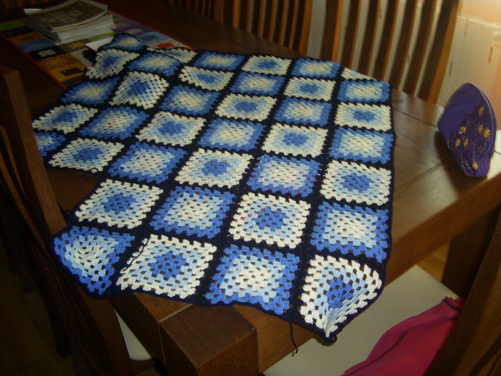 Belén Patchwork: Manta de ganchillo