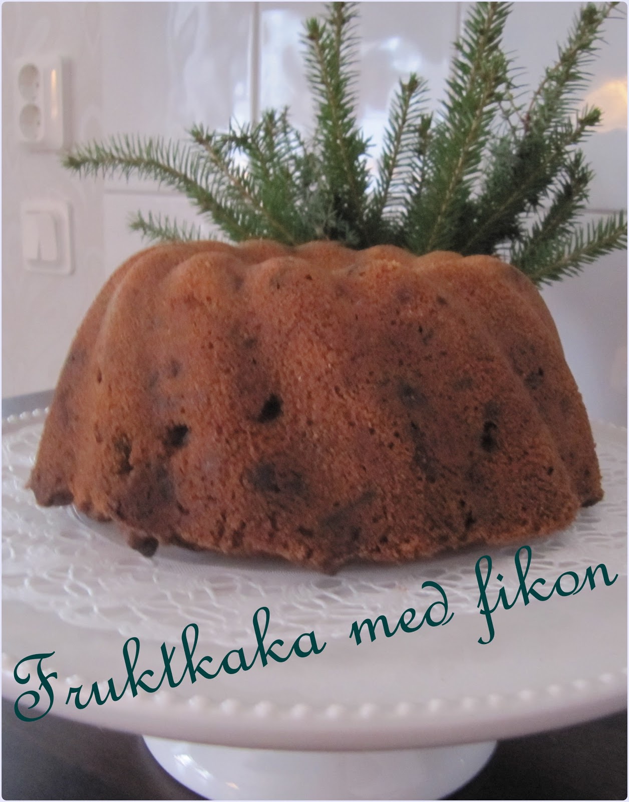 Mat och annat gott!: Julig fruktkaka med fikon!