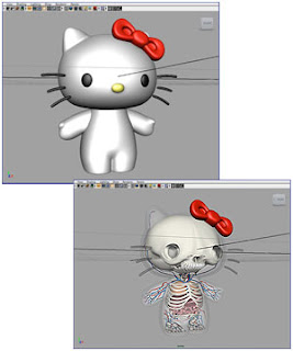 Kitty Half: Hello Kitty Anatomy by Jason Freeny