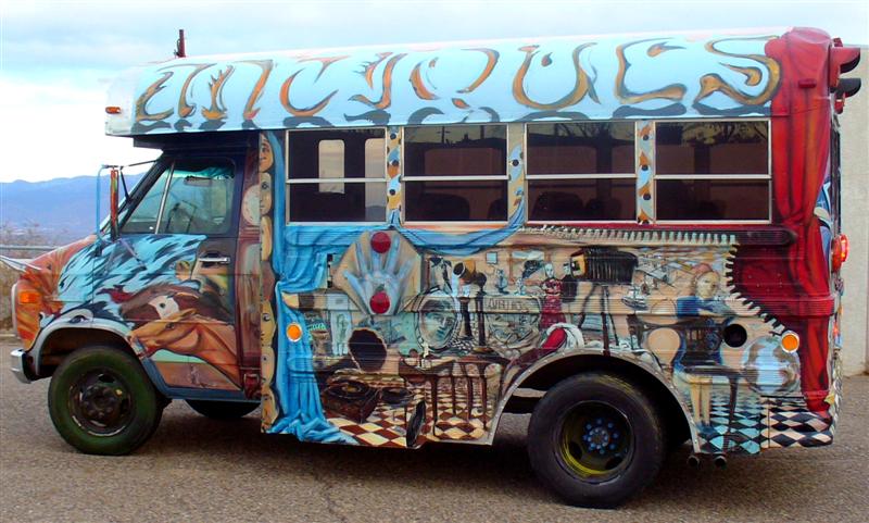 Design the magic bus in world