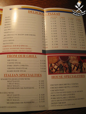 The Wing Bucket: Cornwall BBQ Take-Out Menu