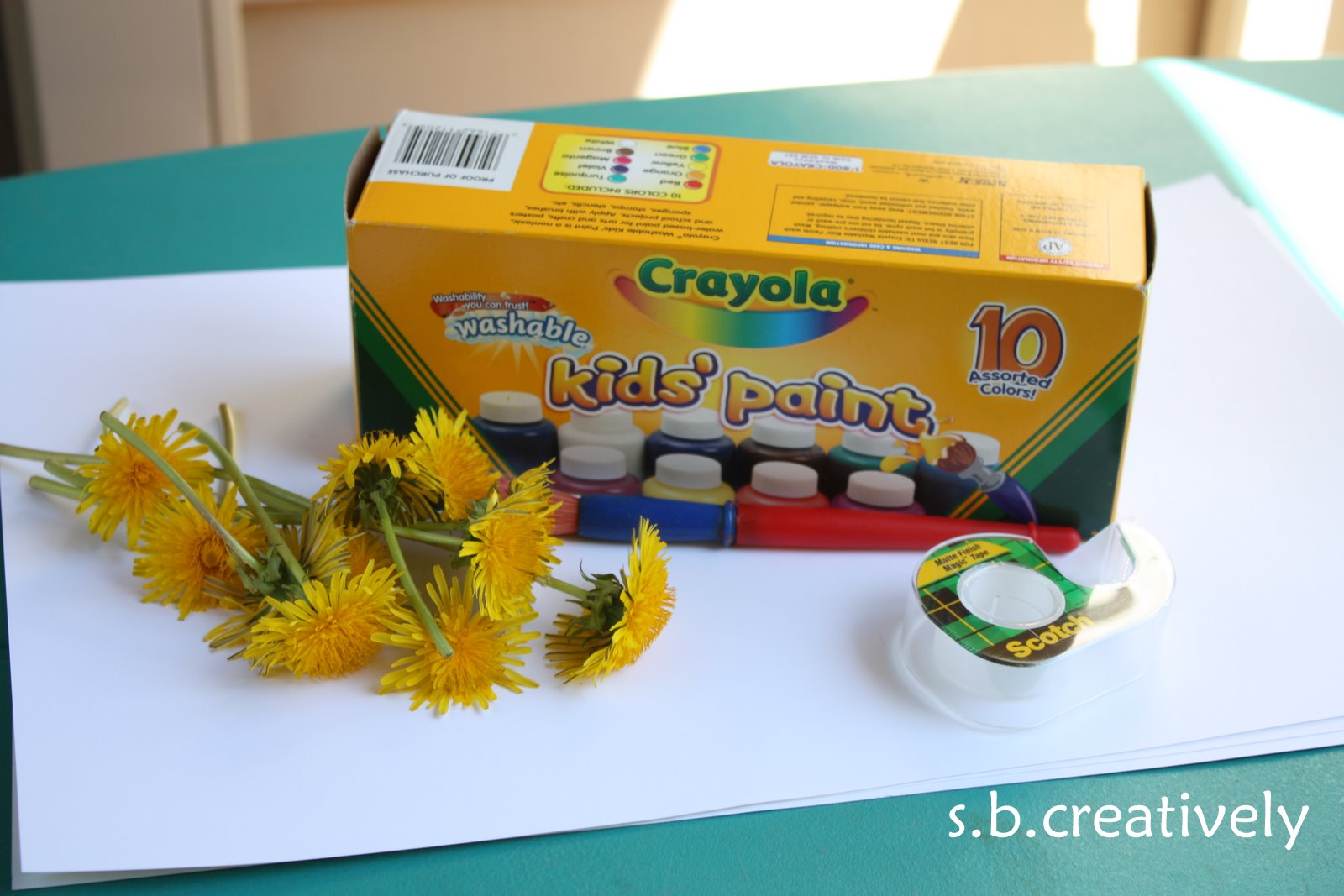 s.b.creatively: Dandelion Painting