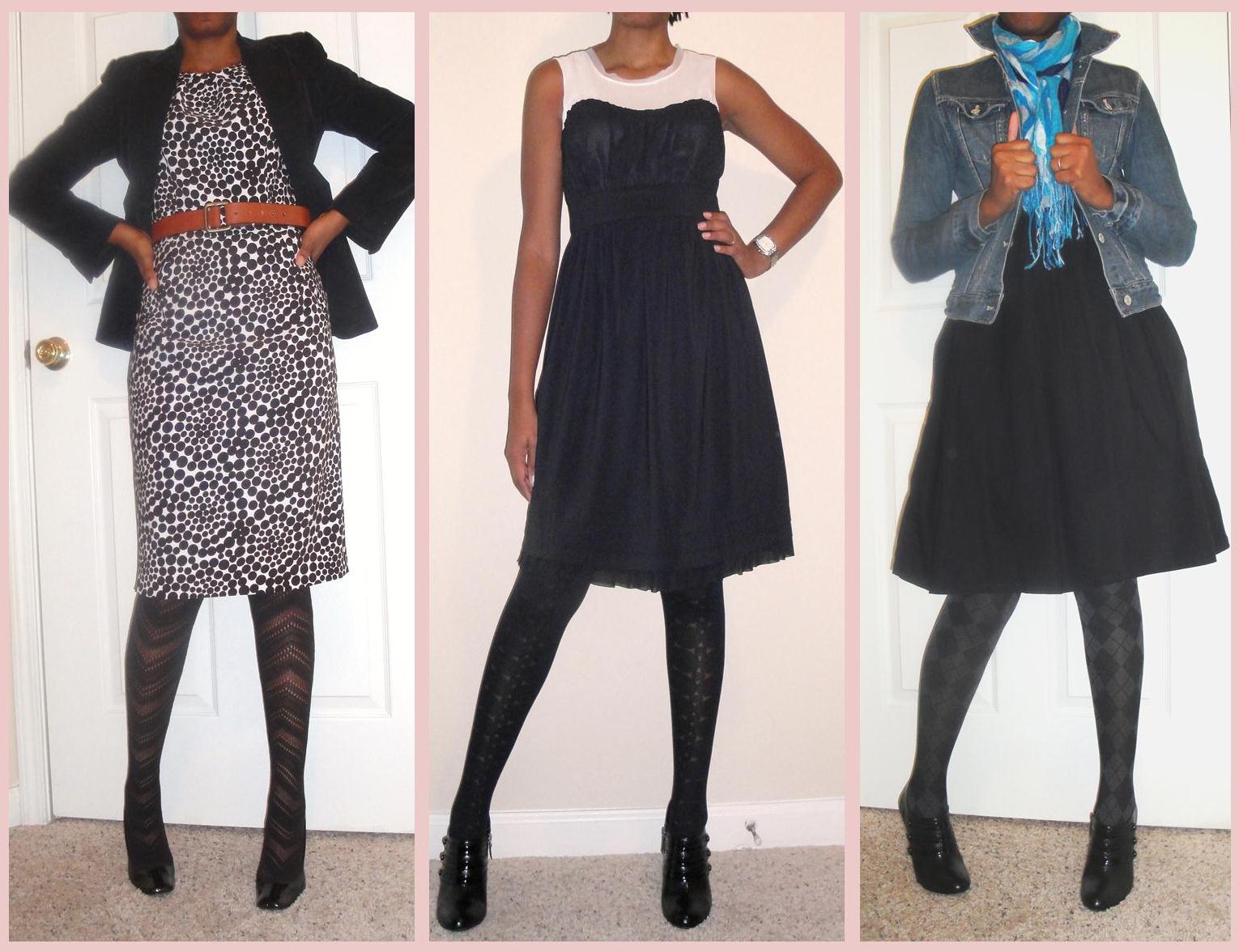 Patterned Tights: A Budget Friendly Fall Update - Economy of Style