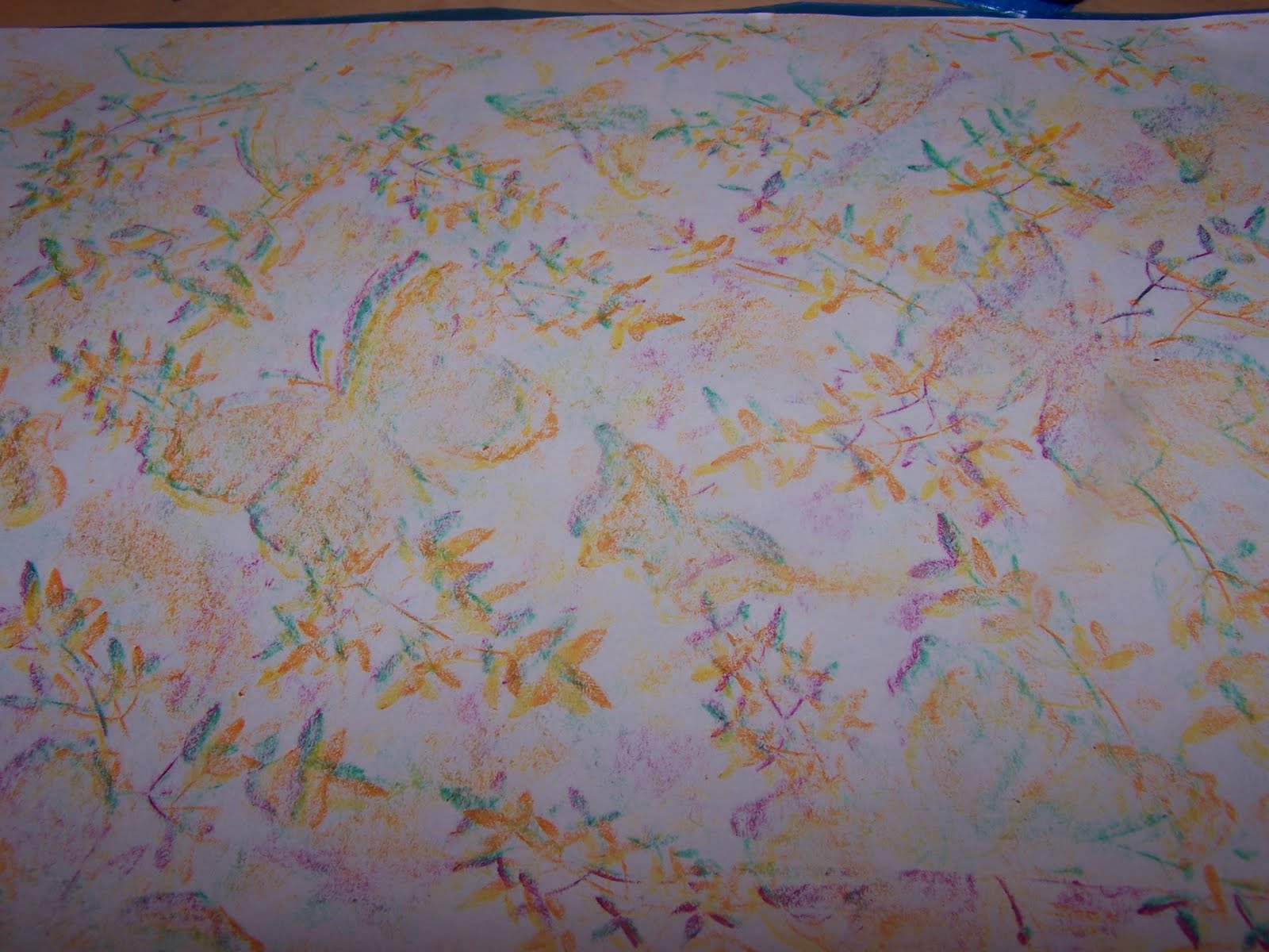 Glittering Shards | Spring rubbing pictures