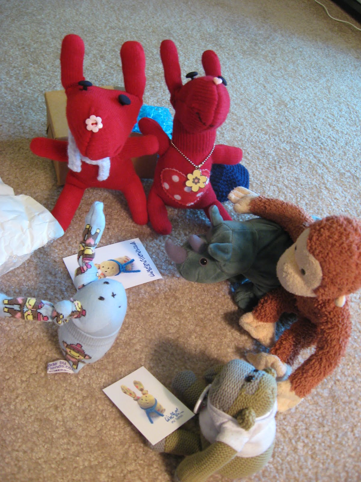 Anna Hull, Sock Bunny Maker to The World: Munkeh Bunny gets a warm ...