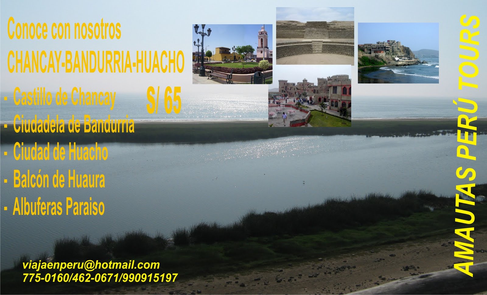 AMAUTAS PERU TOURS: TOUR CHANCAY-BANDURRIA-HUACHO