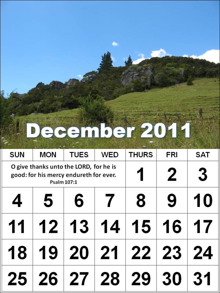 detlaphiltdic: Encouraging Bible verses Christian Calendars 2011 July ...