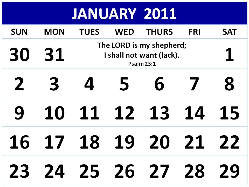detlaphiltdic: Free Christian Calendar 2011 January to December 2011 ...