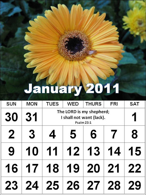 Believers Encouragements: Christian January 2011 Calendar printable ...