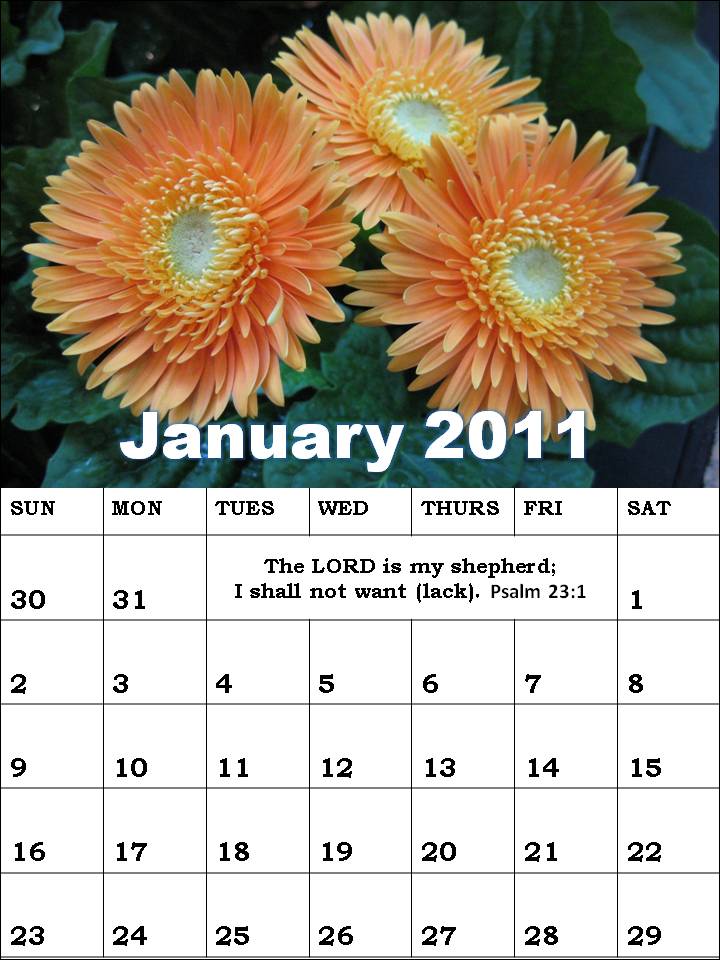 detlaphiltdic: Free Christian 2011 Calendar with Bible verses