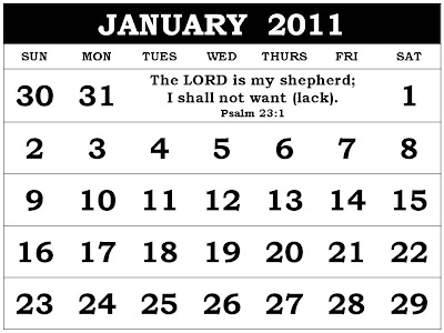 detlaphiltdic: Christian January 2011 Calendar with Bible verses
