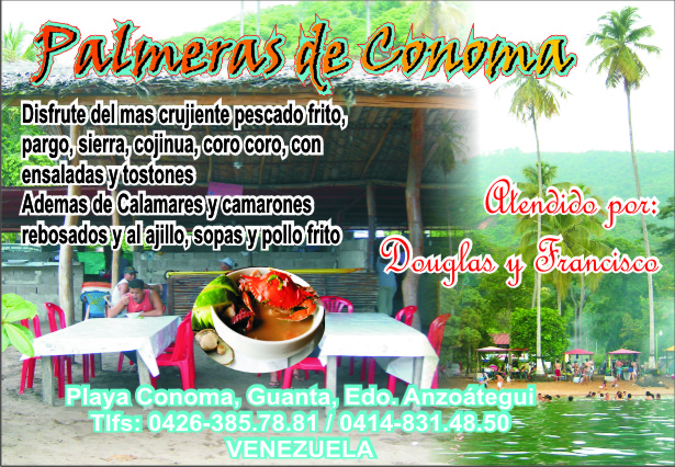 DAZA PUBLICITY todo en publicidad Turismo y Comercio: PLAYA CONOMA