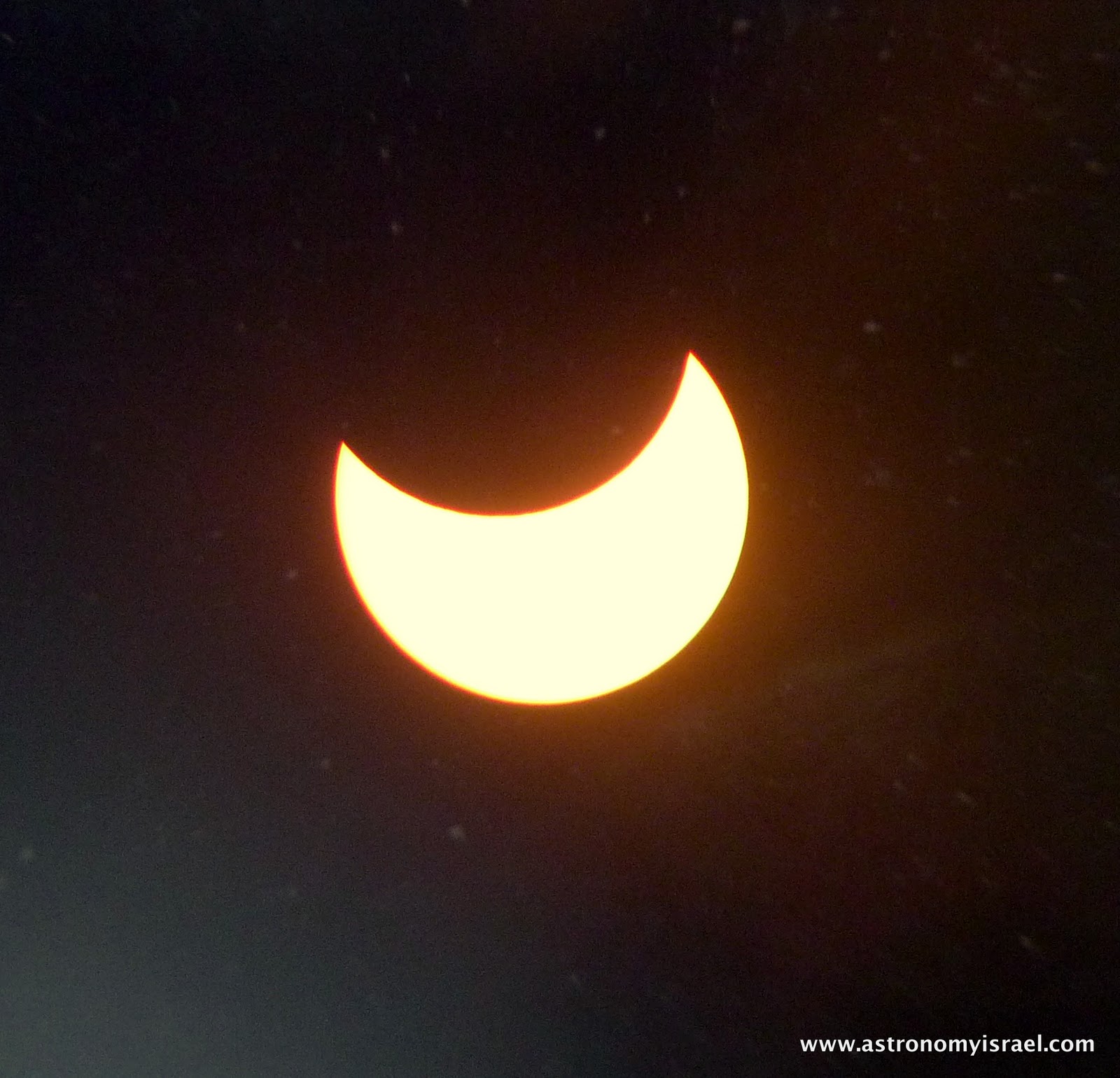 Astronomy Israel: The Partial Solar Eclipse of January 4, 2011 from Israel