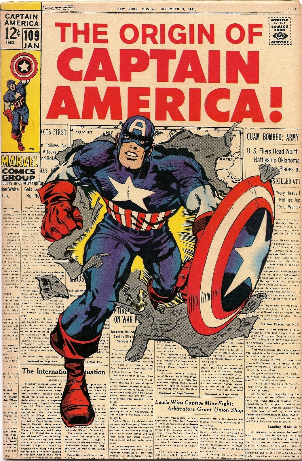 Tim's Movie Mission: INTERMISSION: Happy Veterans Day, Captain America!