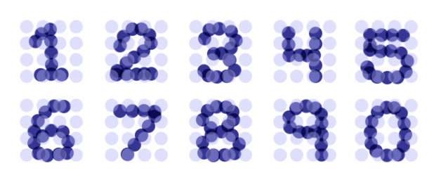 Graphic Times: Numbers in Dots
