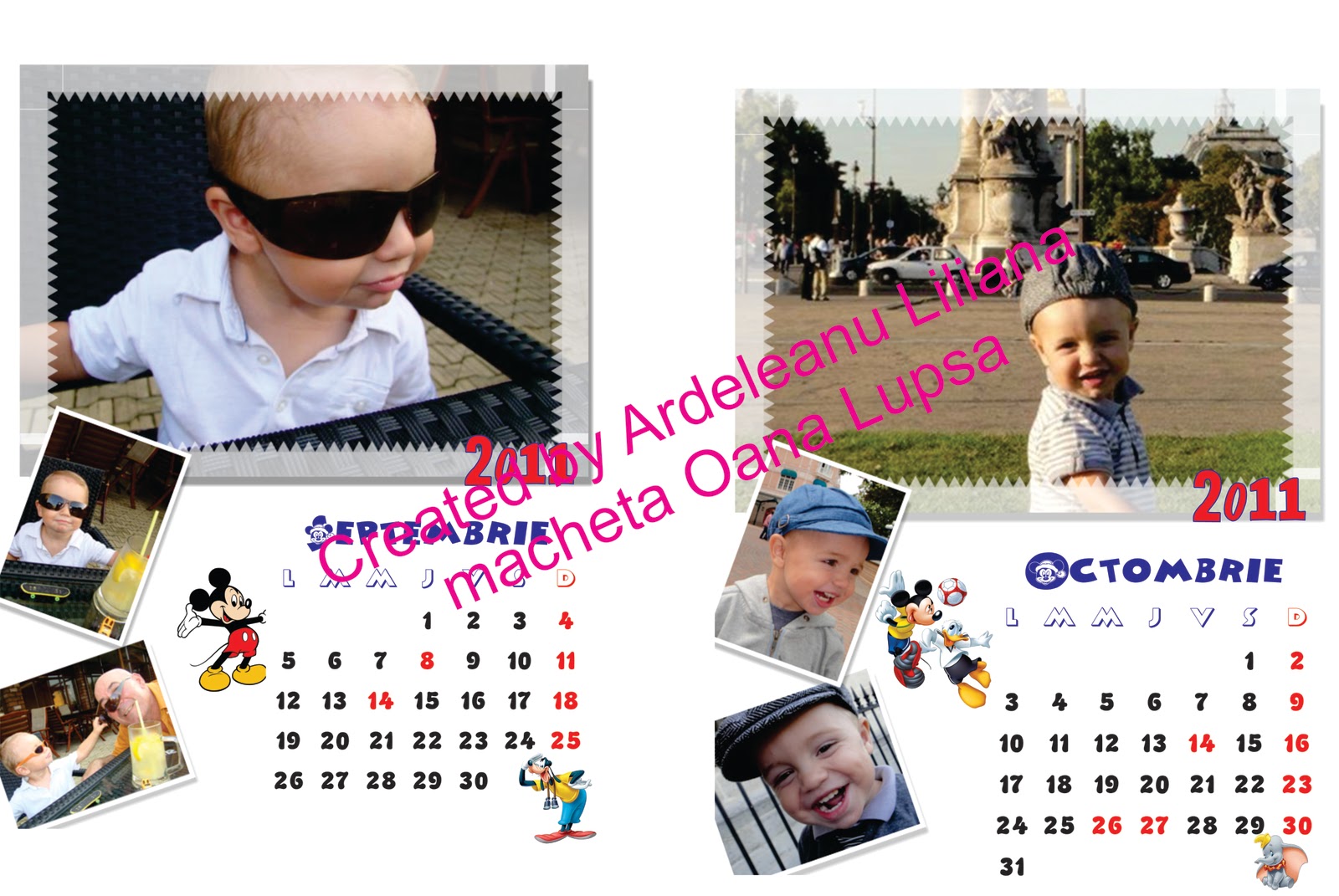 Calendare Personalizate: Calendar de perete Format A3 – 12 pagini+coperta